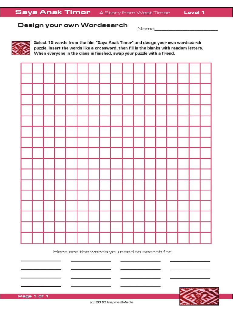 Level1 Design Wordsearch | PDF | Self-Improvement