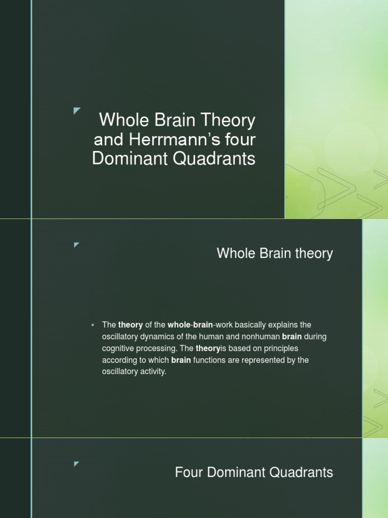 Whole Brain Theory: Four Quadrants Explained | PDF | Science & Mathematics
