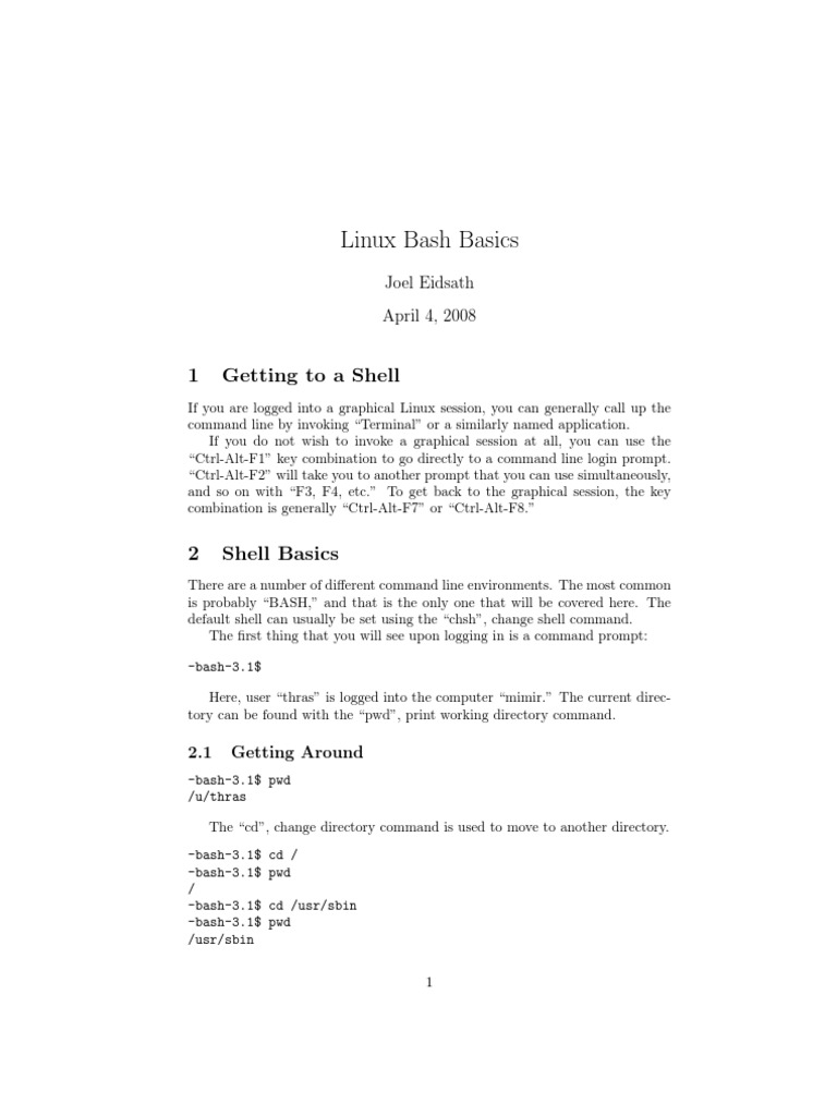 Bash | PDF | Command Line Interface | Computer File