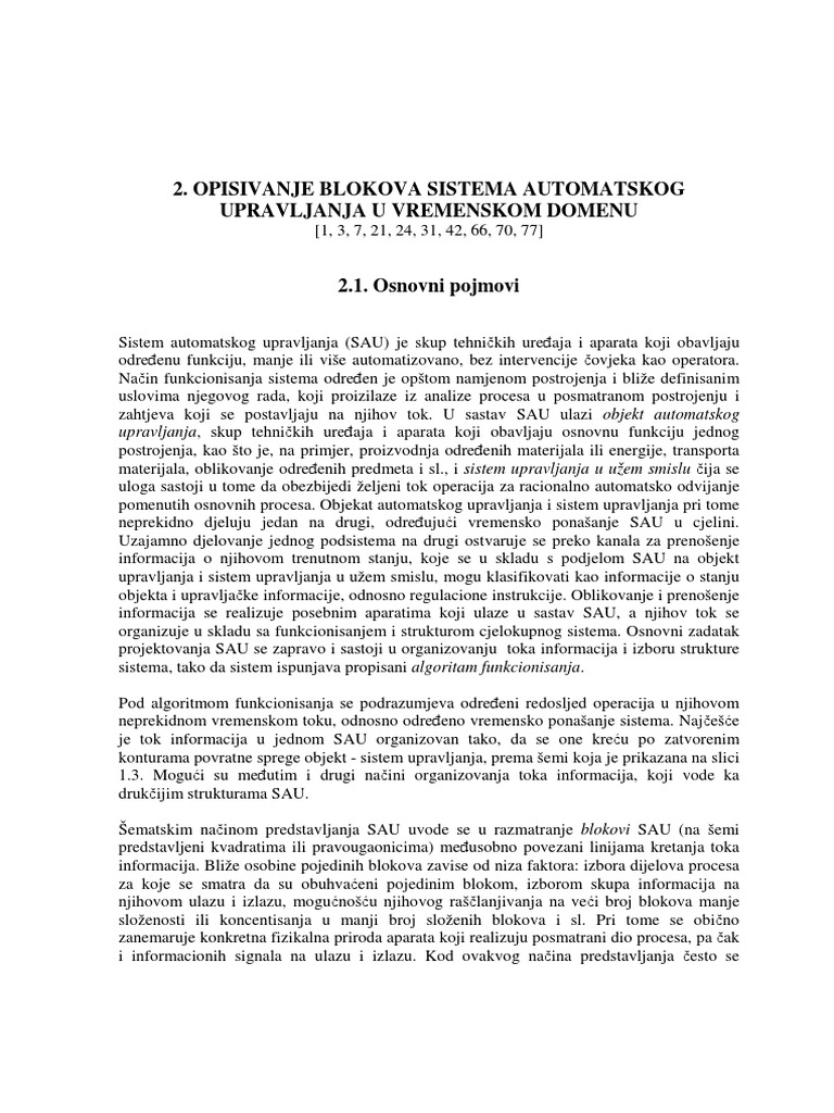 Opisivanje Blokova SAU-mujo Hebibovic | PDF