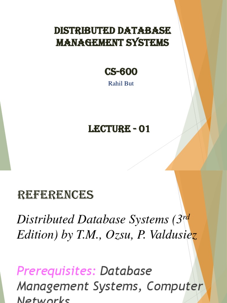 Distributed Database Management Systems: Rahil But | PDF | Replication (Computing) | Databases