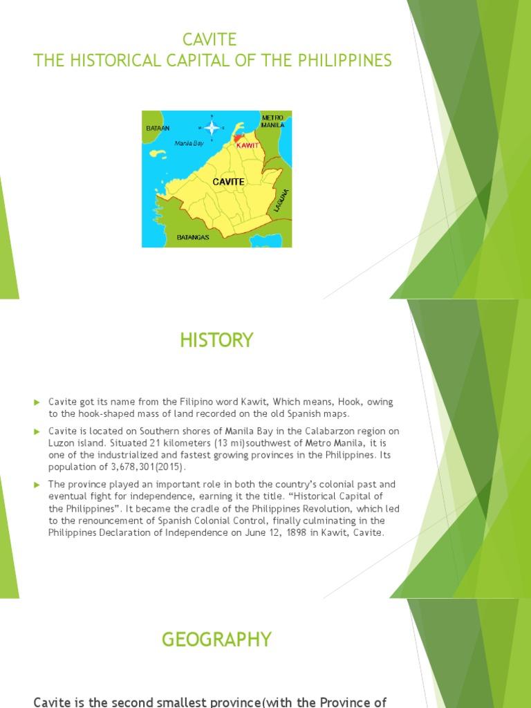 CAVITE Historical Capital of The Philippines | PDF | Philippines