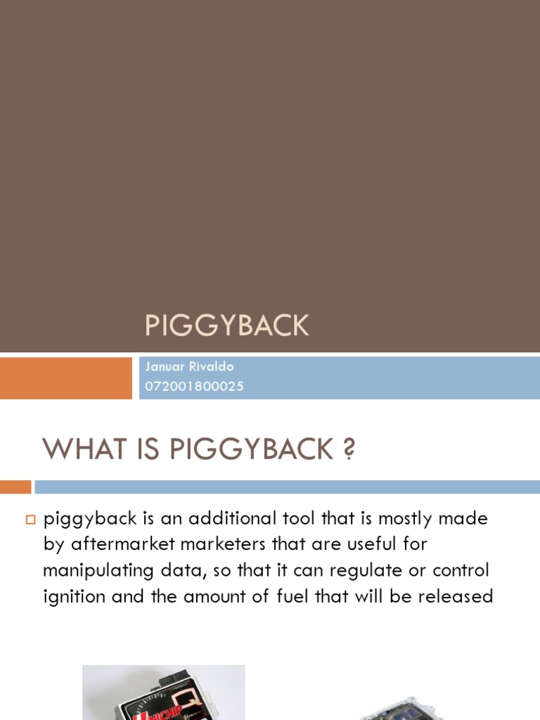 Piggyback | PDF