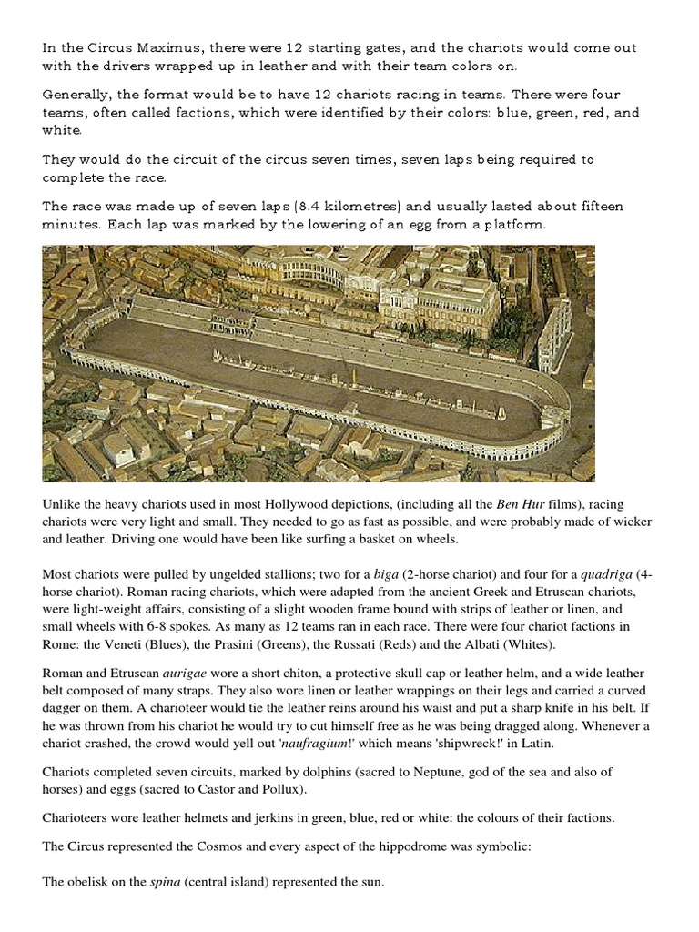 Chariot Racing | PDF | Chariot | Sports
