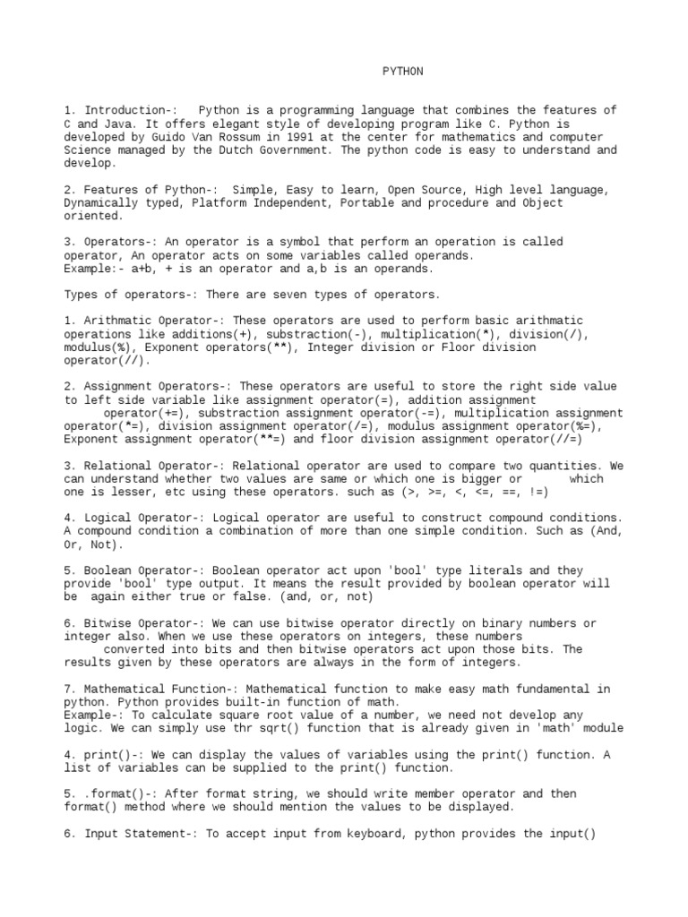 PYTHON: A GUIDE TO KEY CONCEPTS | PDF | Python (Programming Language) | Anonymous Function