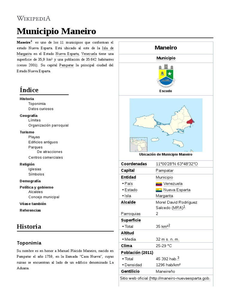 Municipio Maneiro | PDF | Gobierno | Elecciones