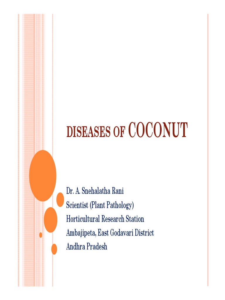 Snehalatha Diseases of Coconut | PDF | Coconut | Biological Pest Control