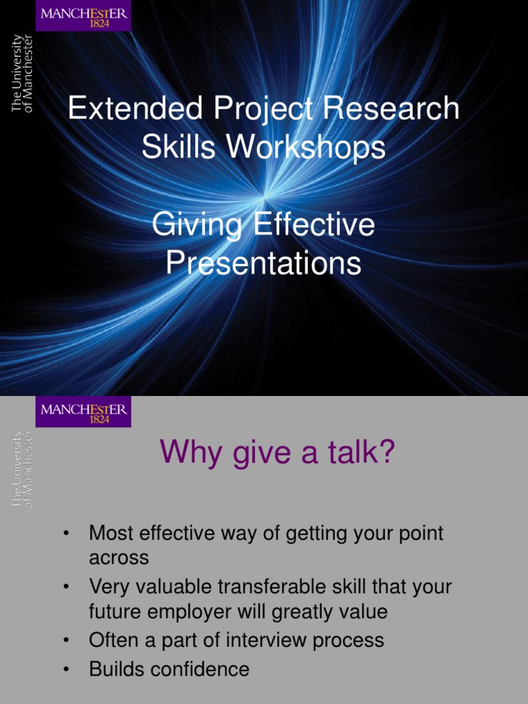 Extended Project Research Skills Workshops Giving Effective ...