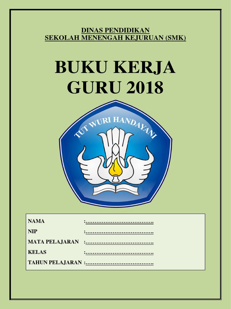 Contoh Cover Buku Kerja Guru | PDF
