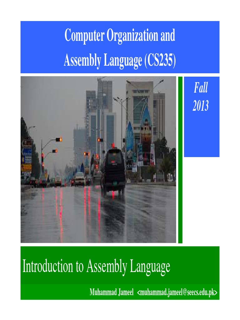 Introduction To Assembly Language Programming: Basic Elements And An 