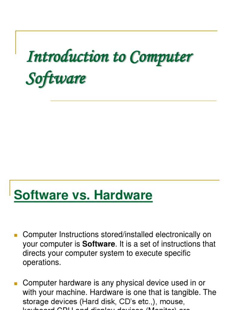 Computer Software | PDF | Software | Computer Hardware