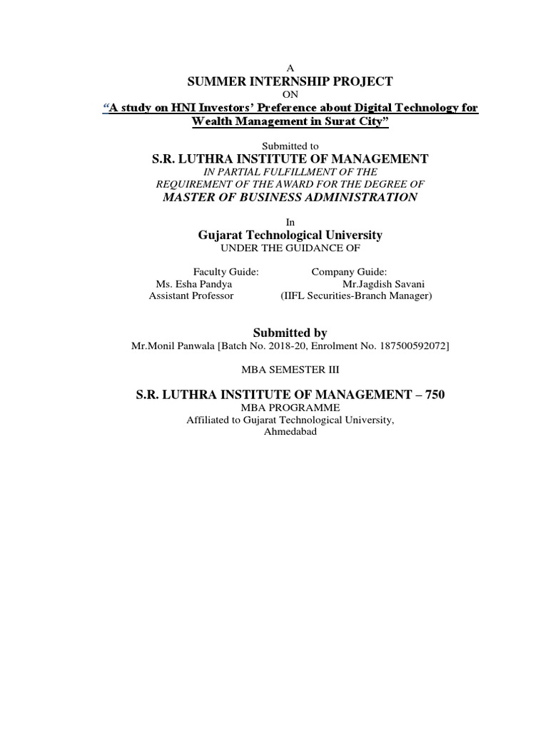 Sip Report | PDF | Wealth Management | Financial Services