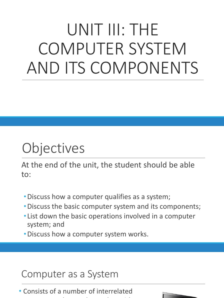 Comsci100 - Unit III | PDF | Random Access Memory | Computer Data Storage