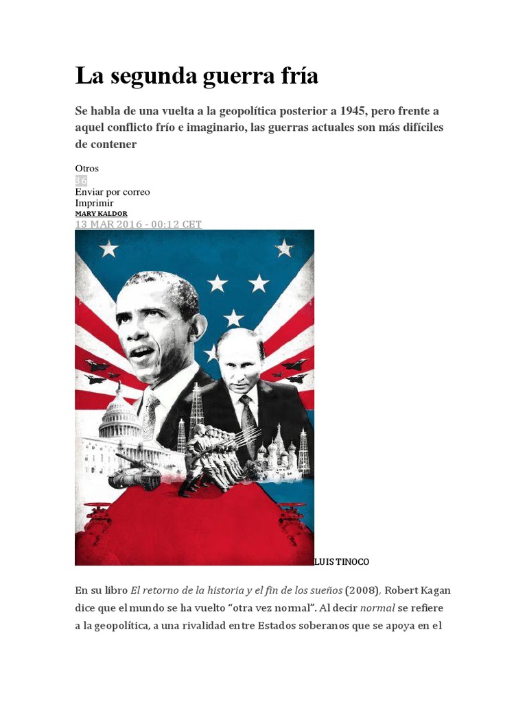 Segunda Guerra Fría: Geopolítica Actual | PDF | Historia