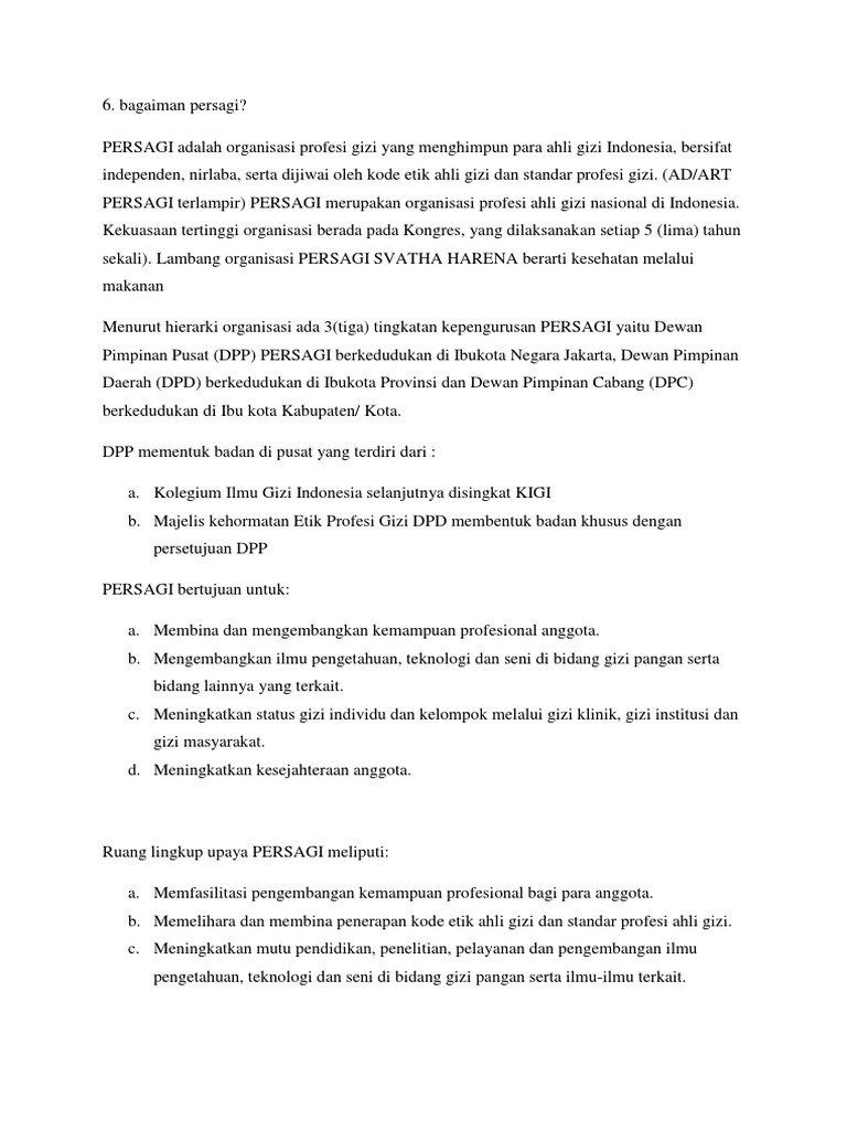 Bagaimana Persagi | PDF