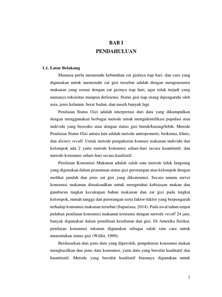 Metode Recall 24 Jam | PDF