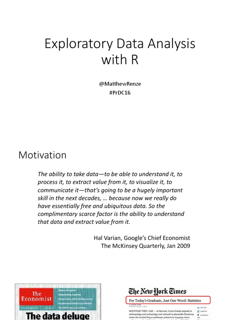 Exploratory Data Analysis With R PDF | PDF | Data Analysis ...