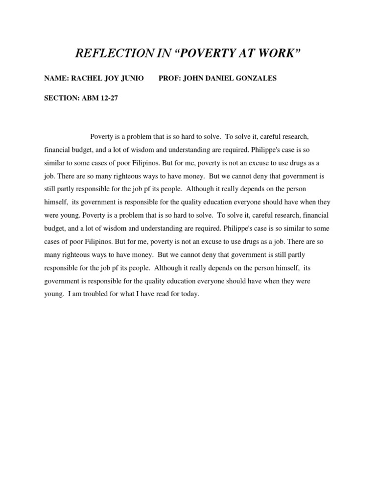 Reflections on poverty, globalization, and death in short stories | PDF ...