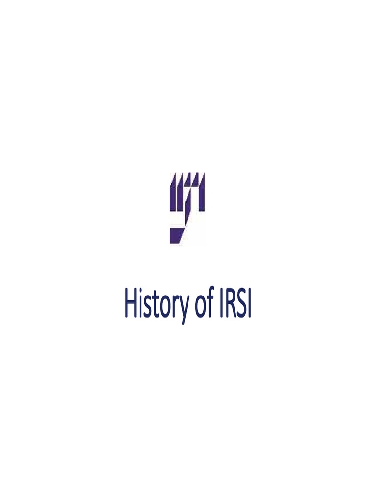 History of IRSI | PDF