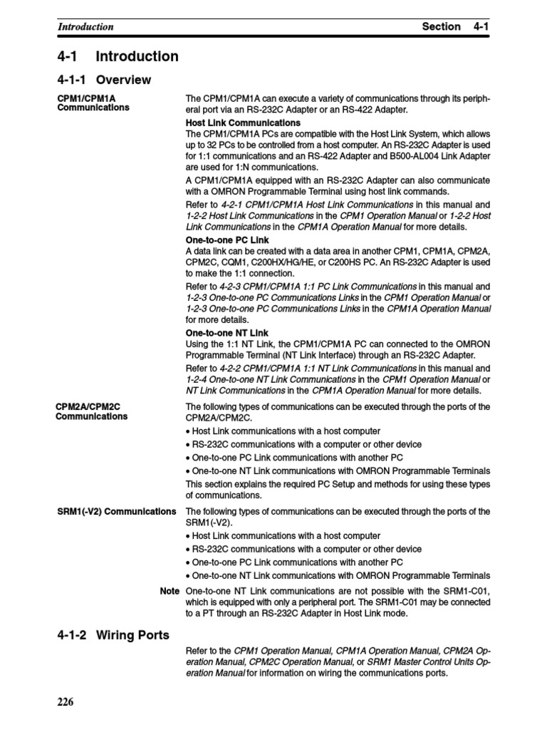 PLC Omron Cpm2a | PDF | Data Transmission | Computer Terminal