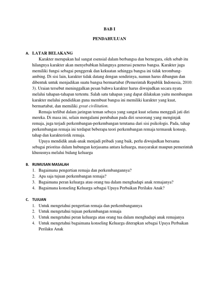 Karakter Dan Kompetensi Remaja | PDF