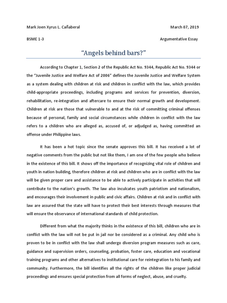 Republic Act No. 9344 | PDF | Juvenile Court | Children's Rights