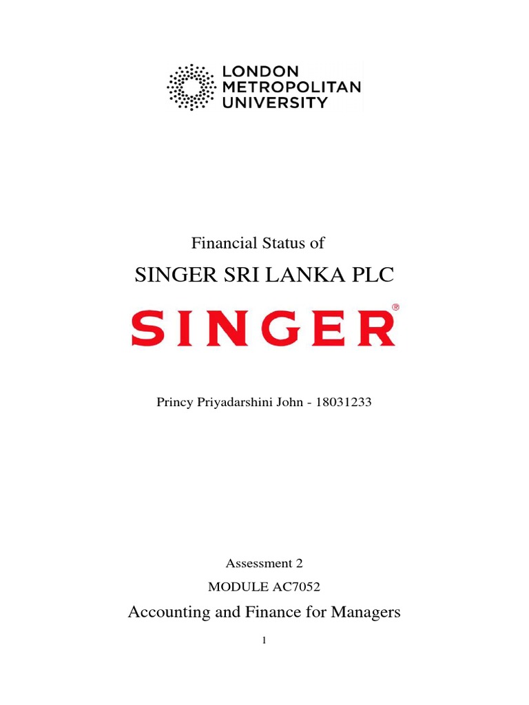 Finance Assisgnment 2 - Princy Priyadarshini John | PDF | Working ...