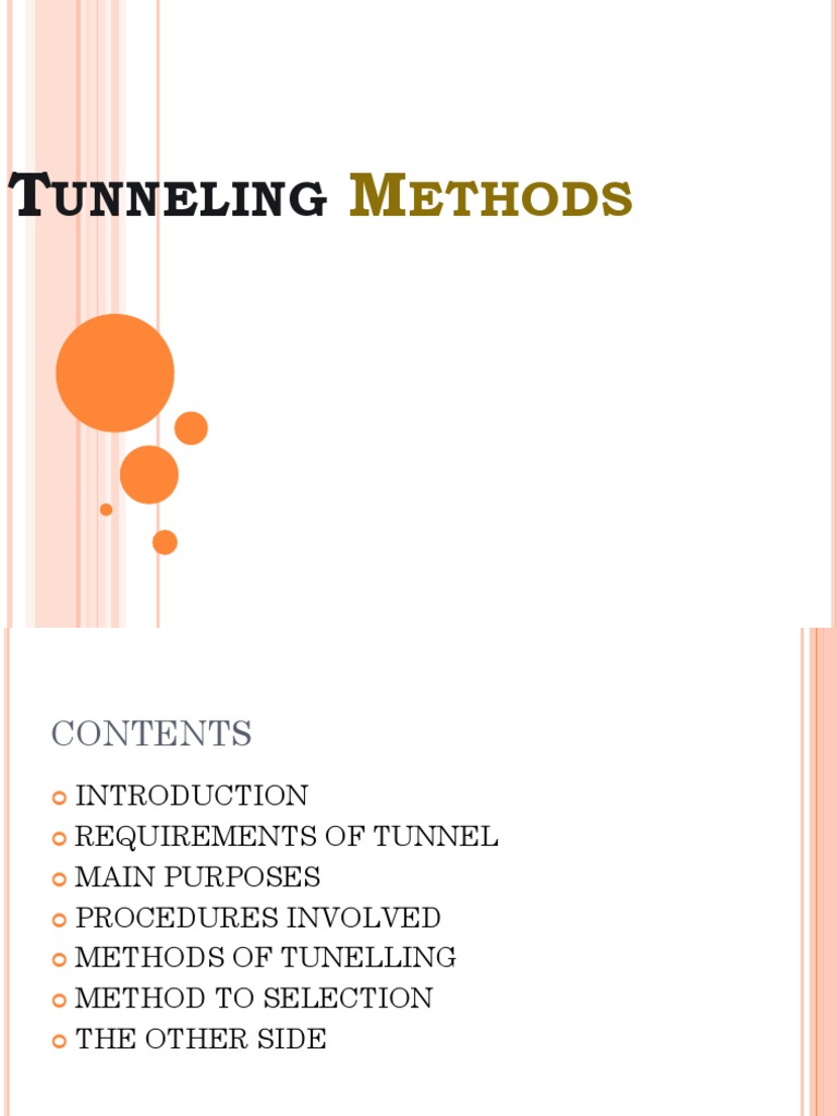 Tunneling Methods 5 | PDF | Tunnel | Civil Engineering