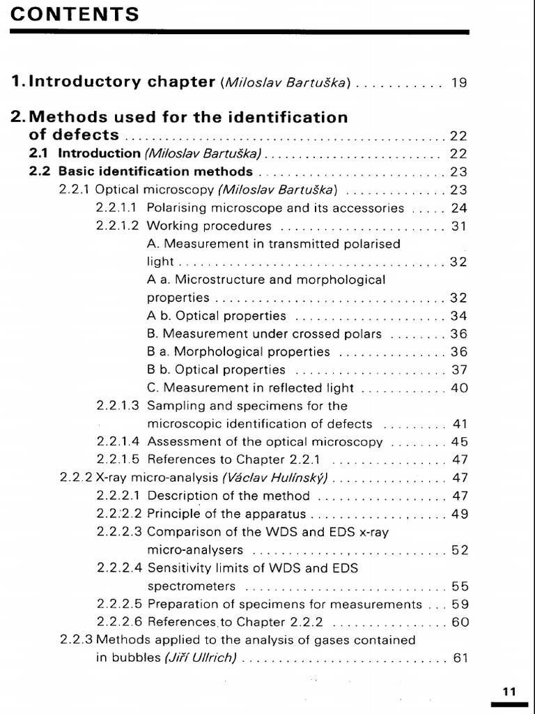 Glass Defects Book Detailed Contents | PDF