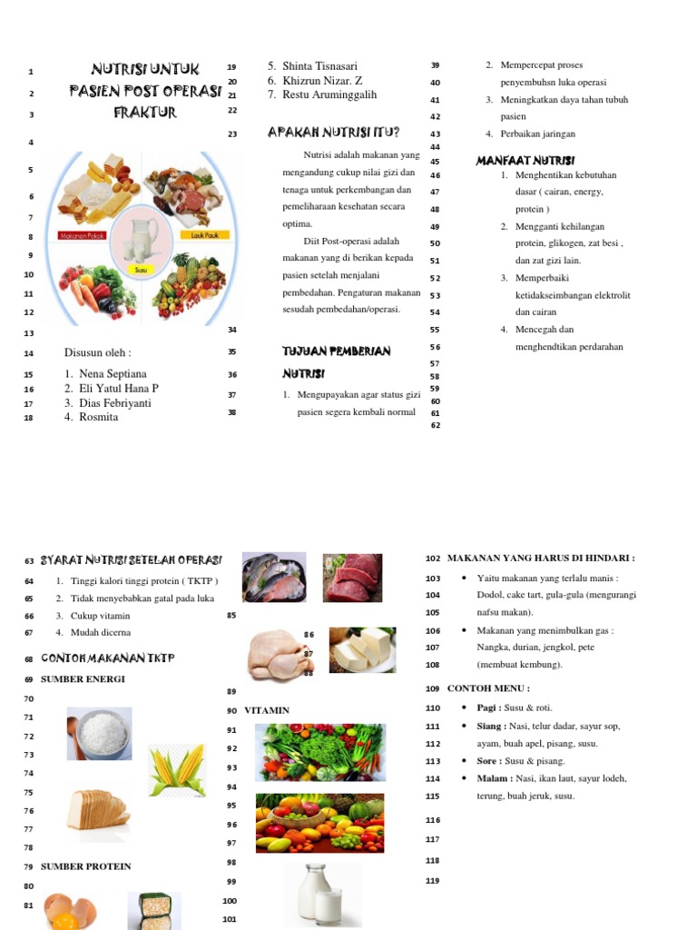 Nutrisi Pasien Pasca Operasi Fraktur | PDF