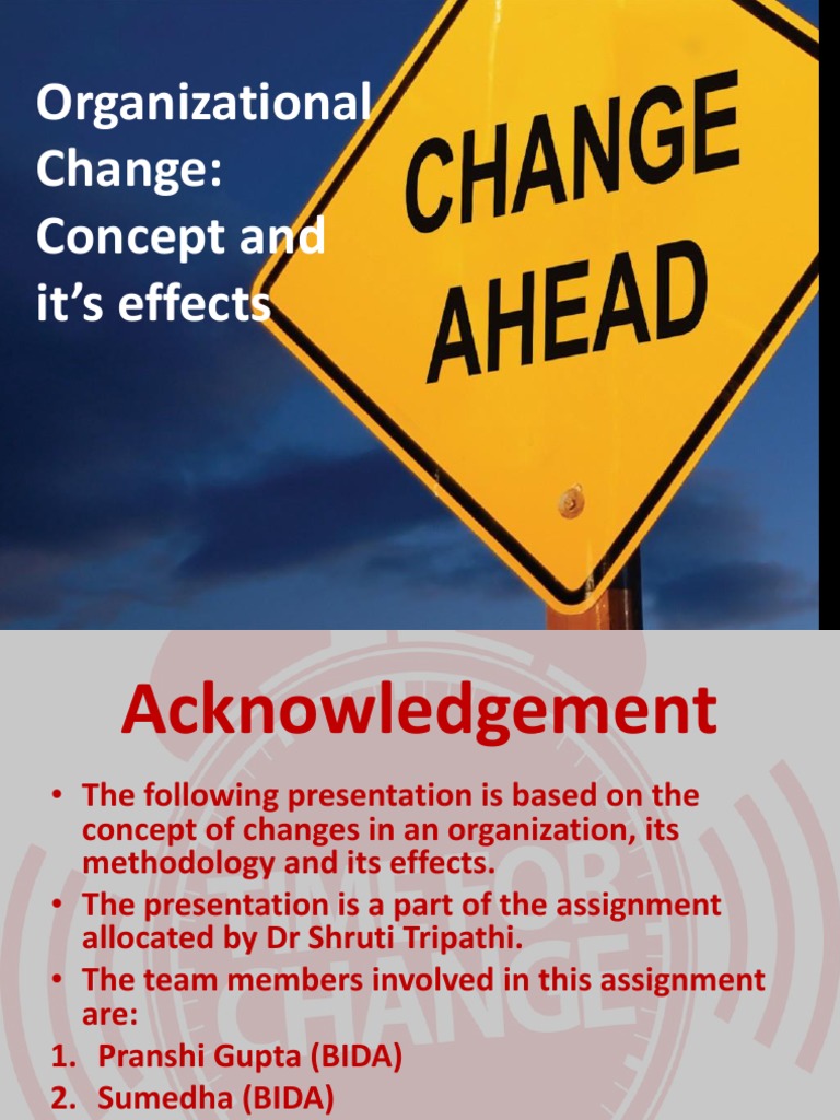 Organizational Change: Concept and It's Effects | PDF