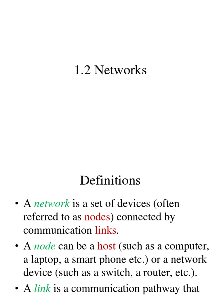 Network | PDF | Bandwidth (Computing) | Latency (Engineering)