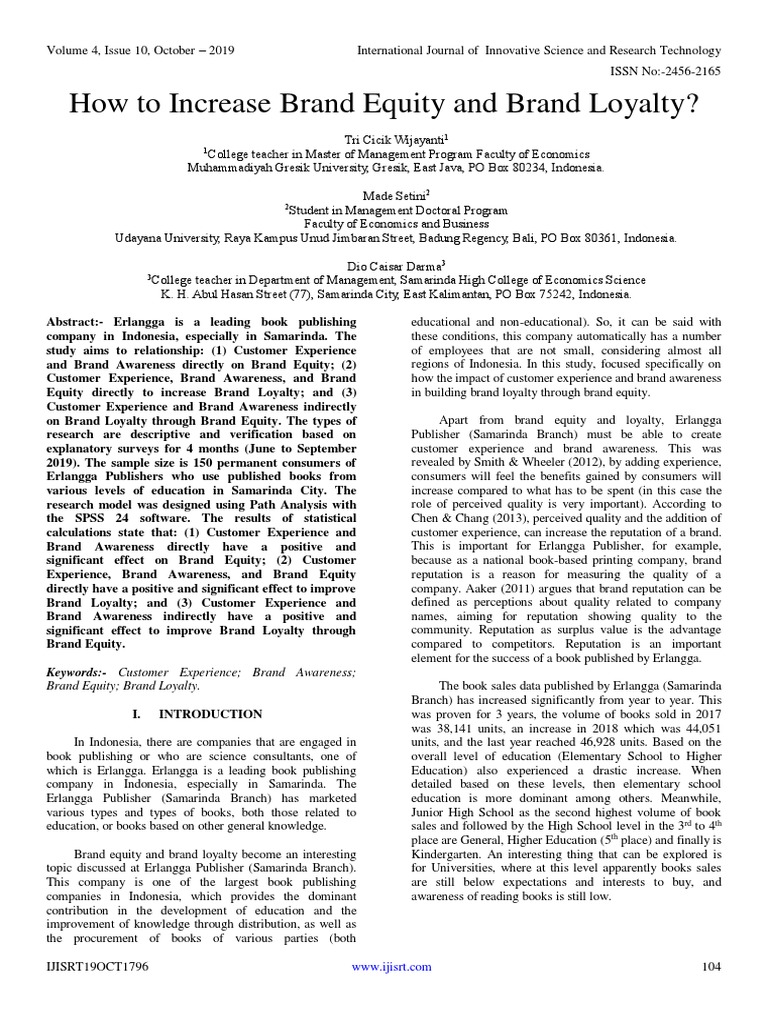 How To Increase Brand Equity and Brand Loyalty? | PDF | Brand ...