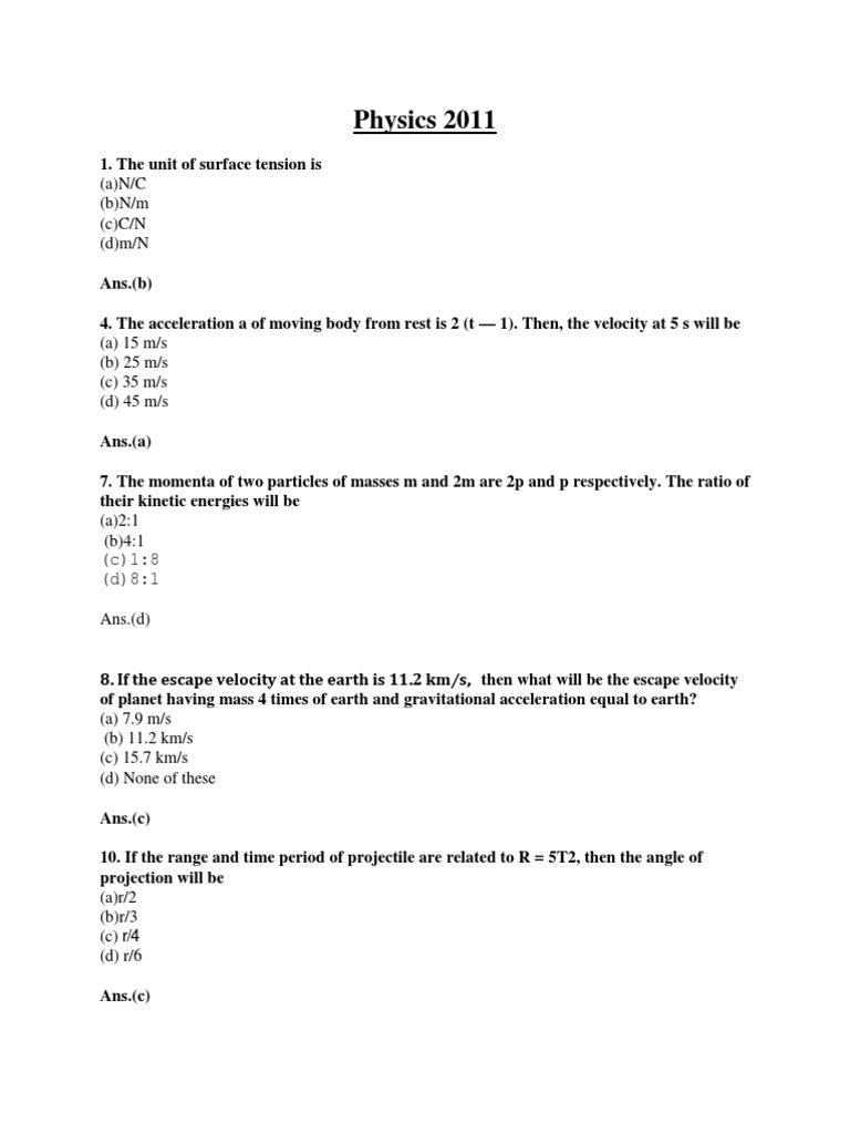 Physics | PDF | Electronvolt | Mass
