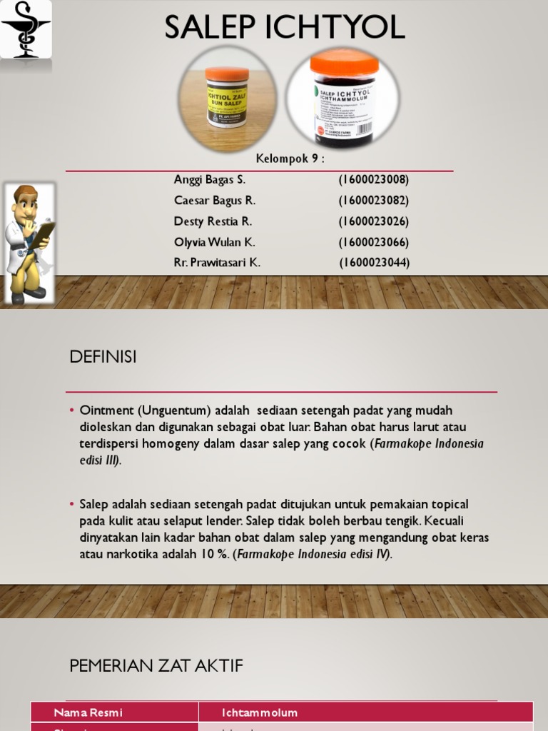 Kegunaan dan Formulasi Salep Ichtyol | PDF