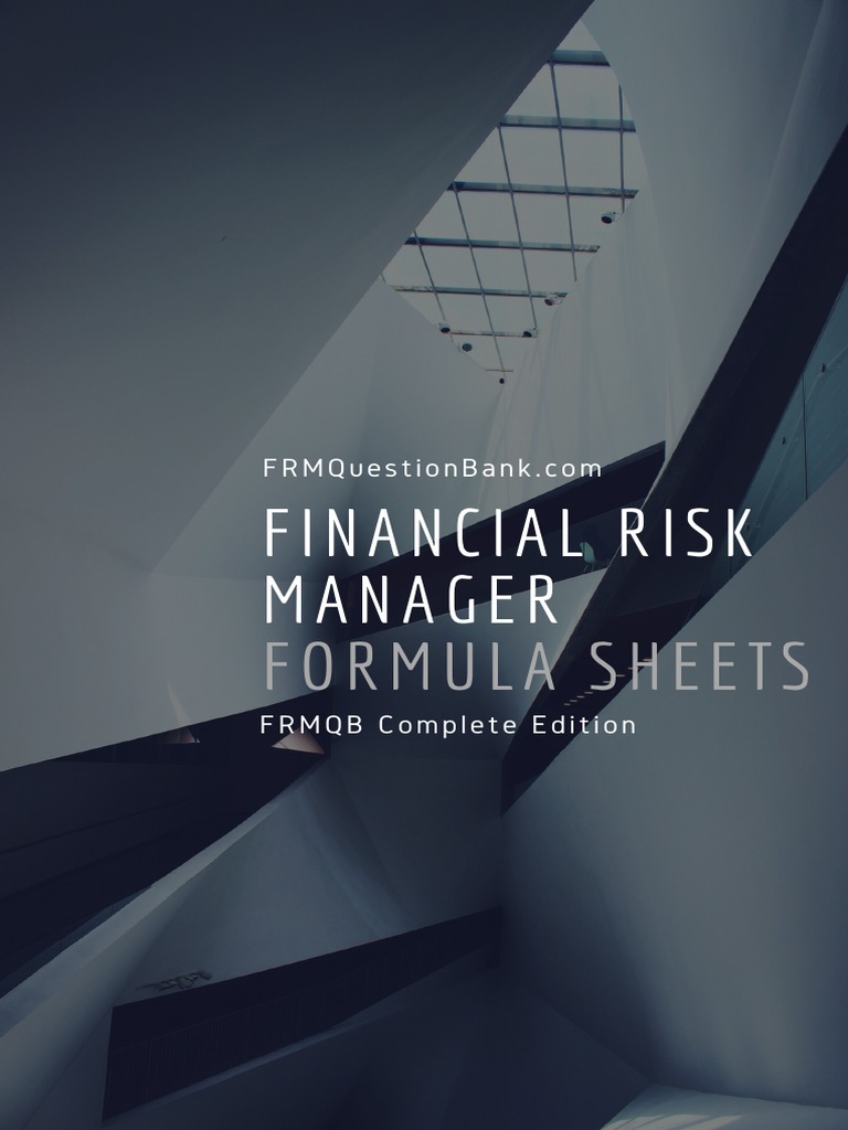 FRM Formula Sheet for Financial Risk | PDF | Beta (Finance) | Errors ...