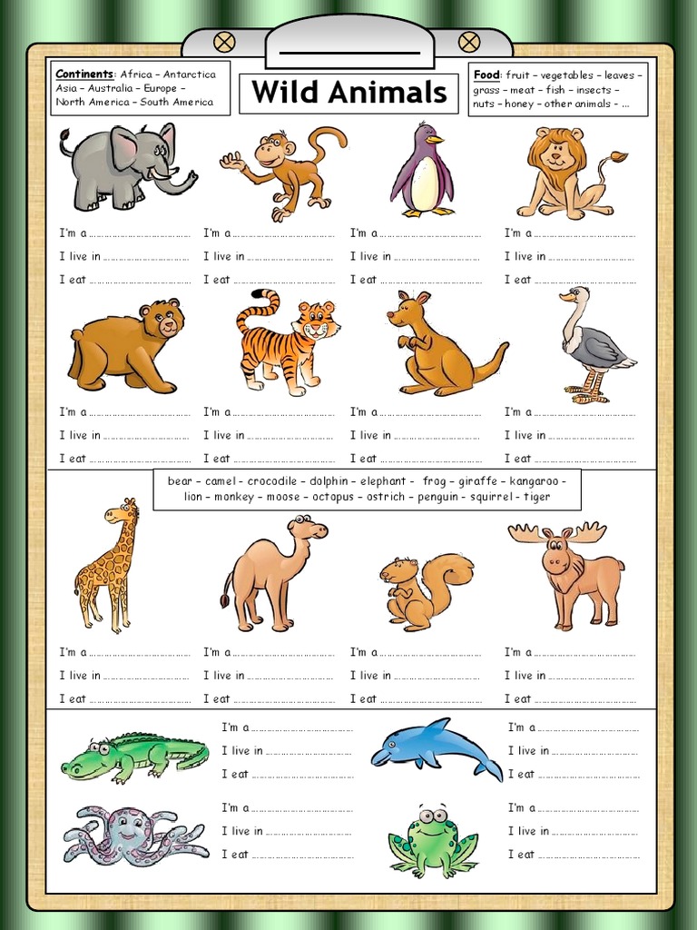 Wild Animals PDF | PDF