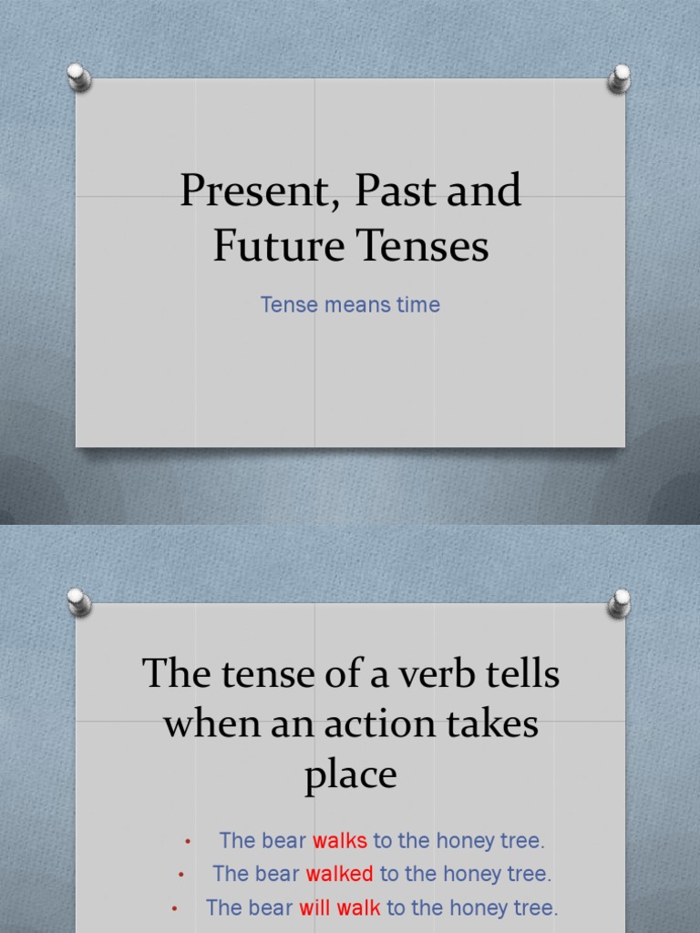 Present Past and Future Tenses PDF | PDF