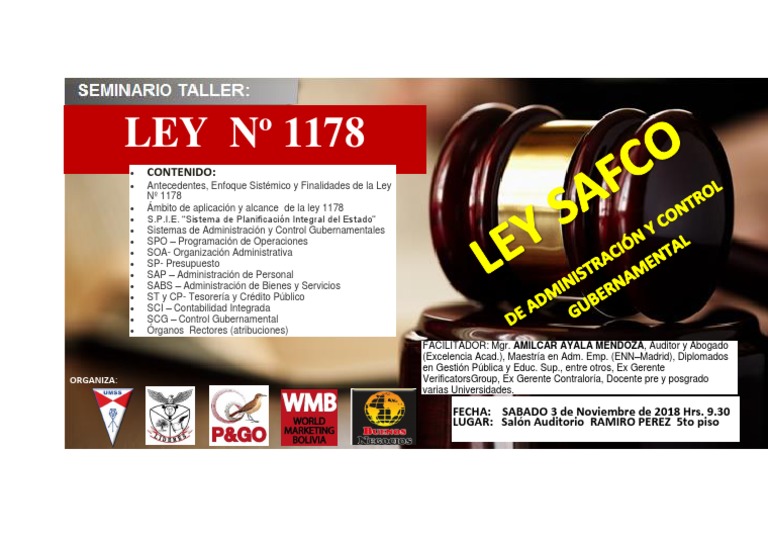 Ley 1178 | PDF