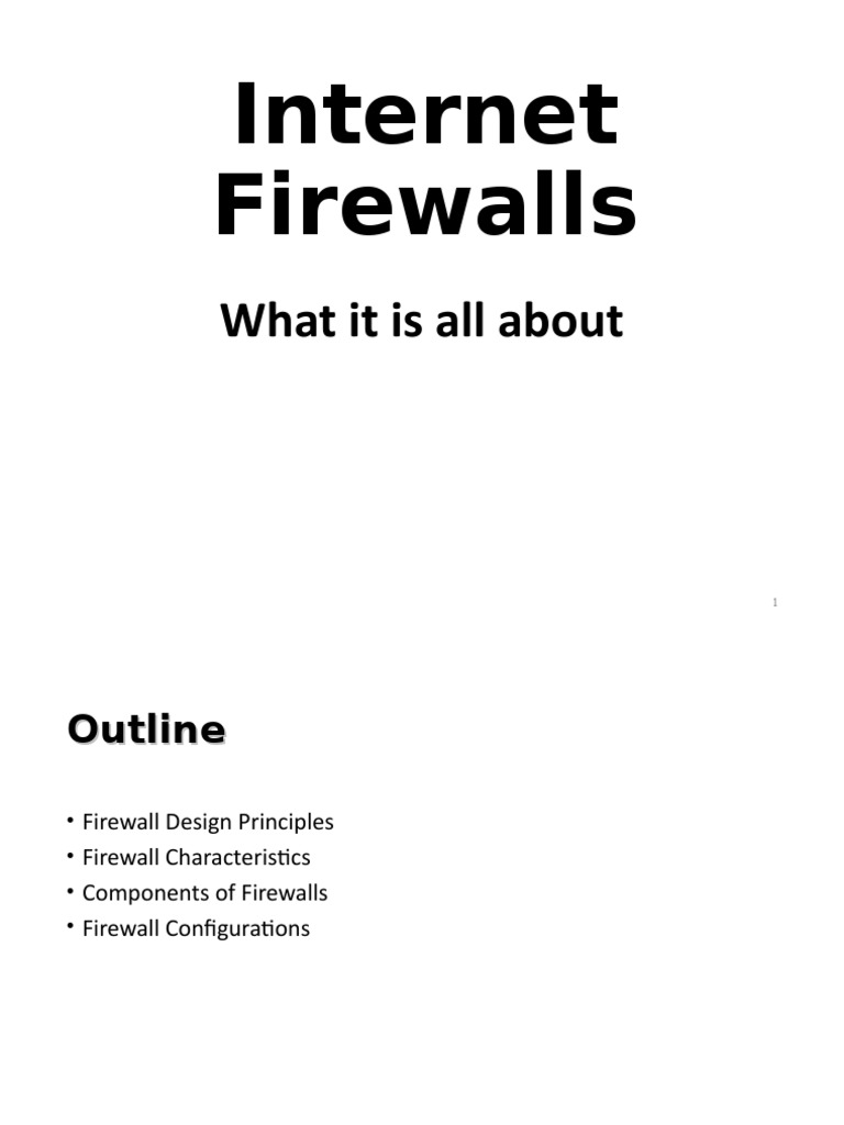Internet Firewalls: What It Is All About | PDF | Firewall (Computing) | Router (Computing)