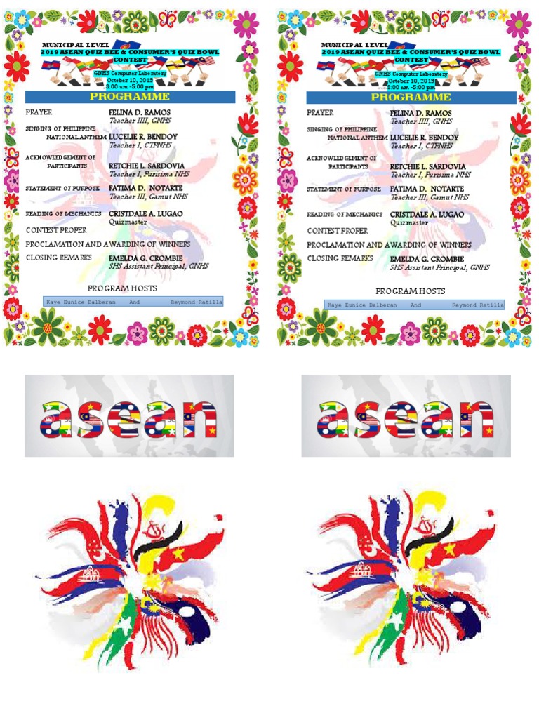 Asean Quiz Bee | PDF | Leisure
