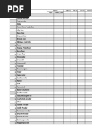 Monthly Provision Items List | PDF | Ginger | Cumin