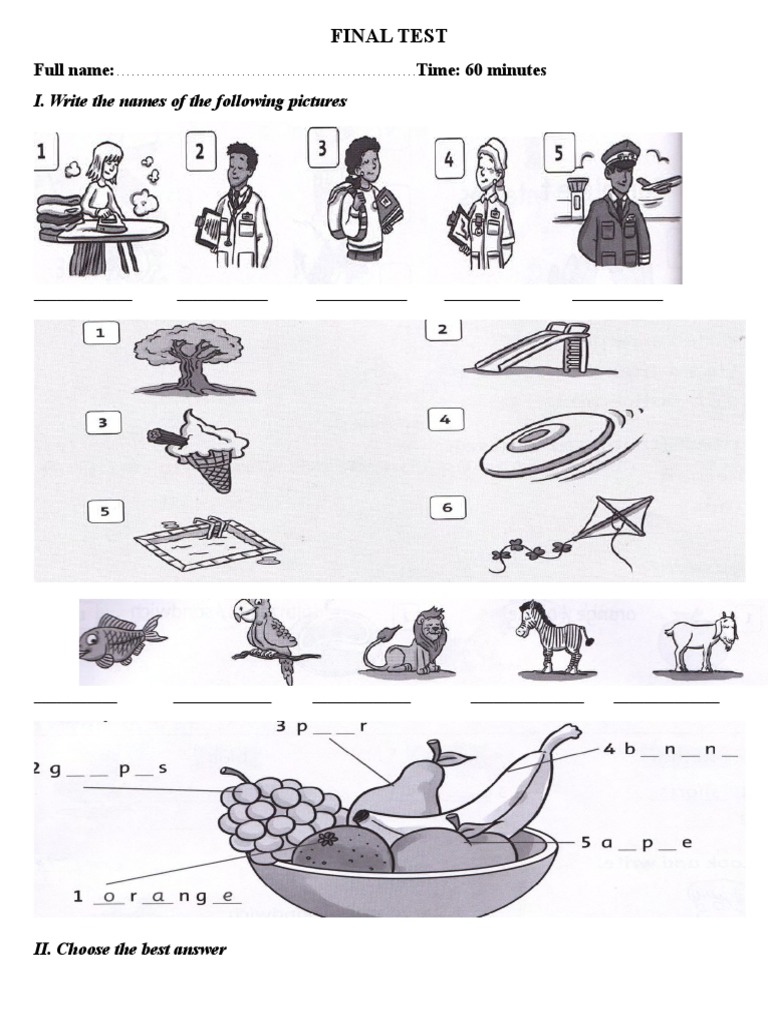 Final Test for English Language Skills | PDF | Language Arts & Discipline