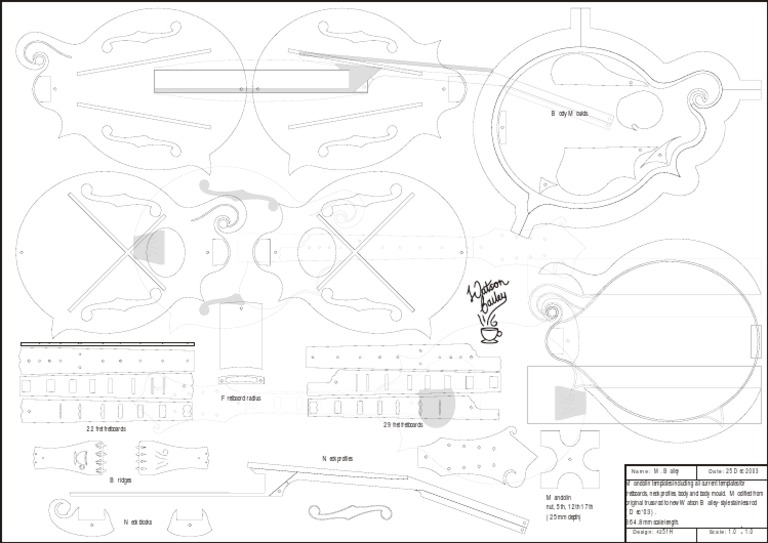 Mandolin Template and Design Plans | PDF