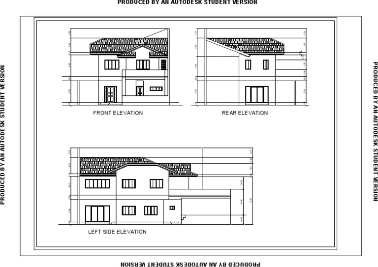 Architectural Elevation Drawings | PDF