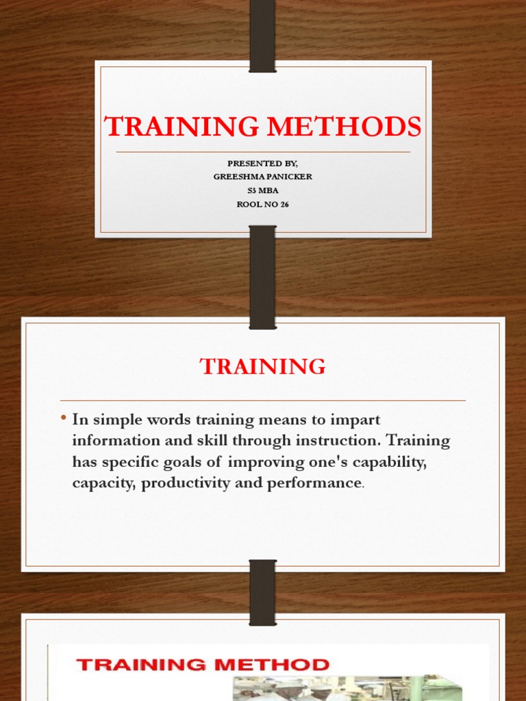 Training Methods | PDF