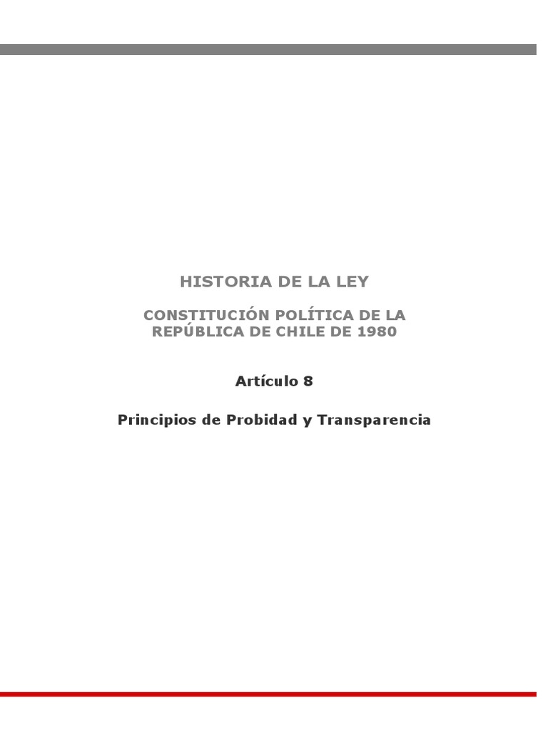Historia Del Artículo 8 de La Constitución PDF | PDF | Estado (política ...