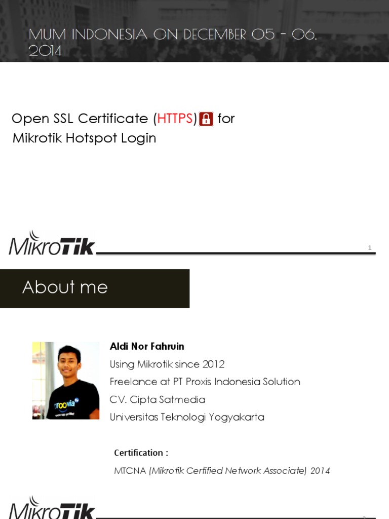 Mikrotik HTTPS PDF | PDF | Public Key Certificate | Transport Layer ...
