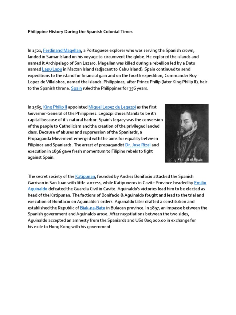 Ferdinand Magellan: Philippine History During The Spanish Colonial ...