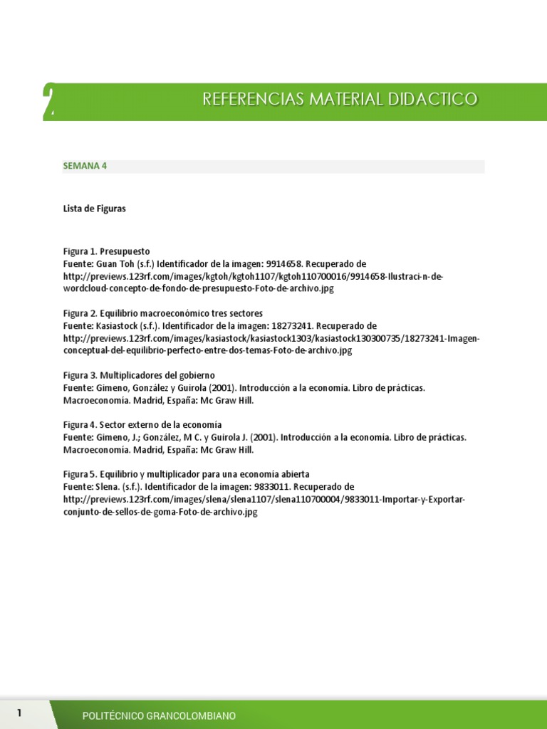 Material Didáctico - Referencias - S4 PDF | PDF | Finanzas y dinero